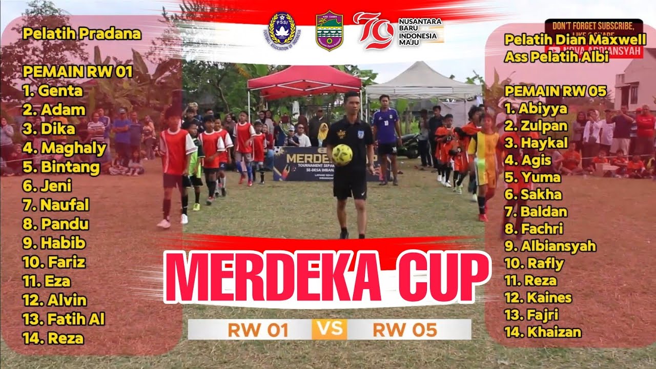 FINAL RW 01 vs RW 05 | MERDEKA CUP 2024 Turnament Sepak Bola Antar RW ...