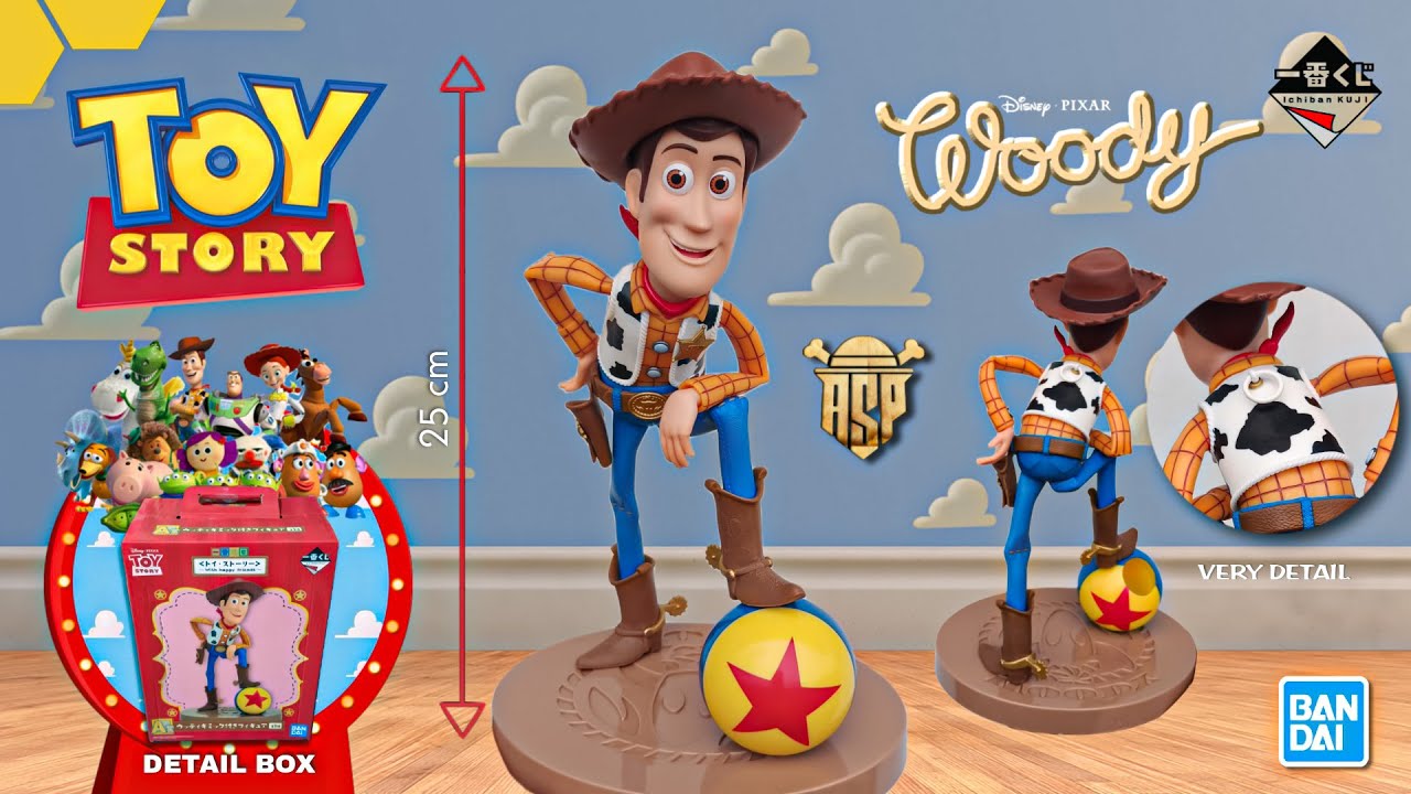 Ichiban Kuji Prize A Happy With Friend 'Woody' Original Bandai Toy ...