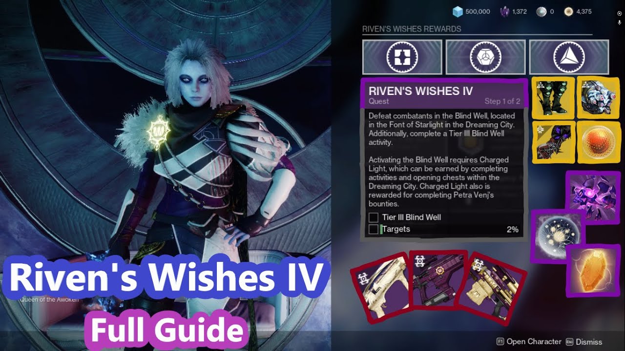 "Riven's Wishes IV" Full Quest Guide | Destiny 2 - YouTube