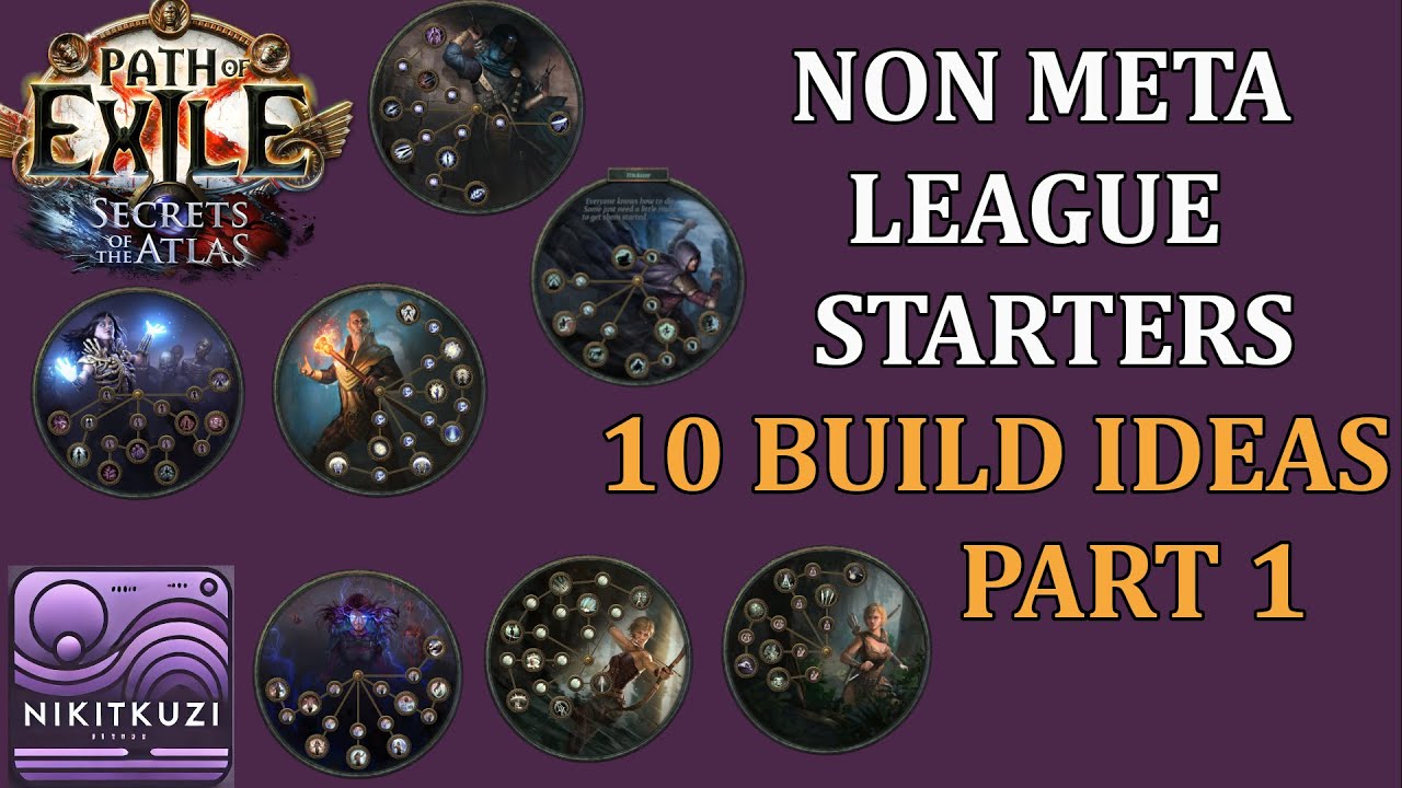 Poe 3.26 | 10 League Starter Build | 10 Non Meta Starters | Build Ideas ...
