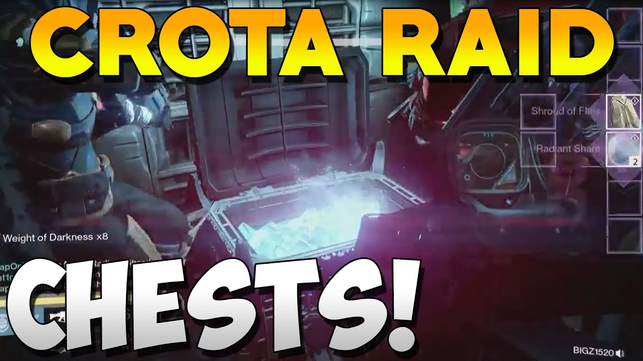 DESTINY CROTA RAID CHESTS! Destiny Crotas End Exotic Chest Location ...
