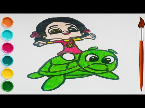 TRT Çocuk Niloya Çizimi ve Boyama Oyunu l Nasıl Çizilir ? l Çocuklar İçin Boyama Videoları