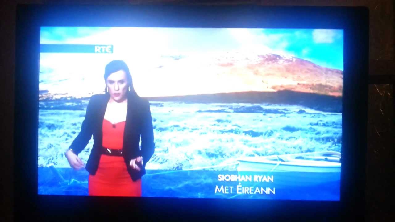 Rte weather girl Siobhan Ryan psyches herself up - YouTube