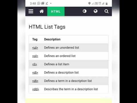 Grade 8 Html lists - YouTube