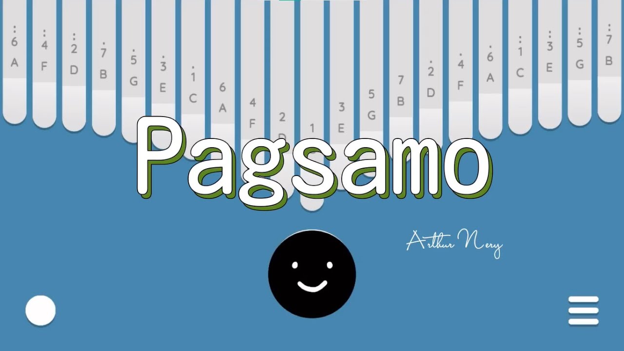 Pagsamo by Arthur Nery Kalimba Cover with Easy Tabs (Keylimba App ...