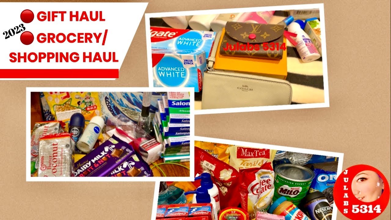 GIFT HAUL, GROCERY & SHOPPING HAUL - YouTube