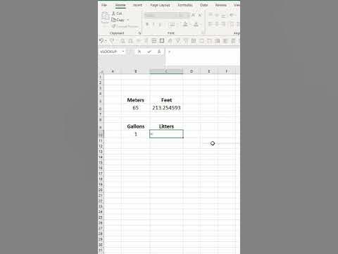 Convert Measurements and Units in Excel - YouTube