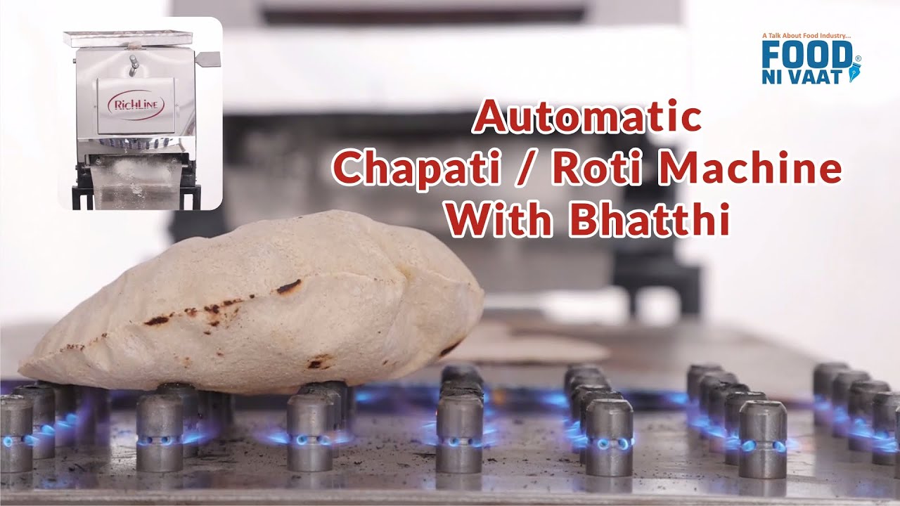 Automatic Chapati / Roti Making Machine With Bhatthi - YouTube