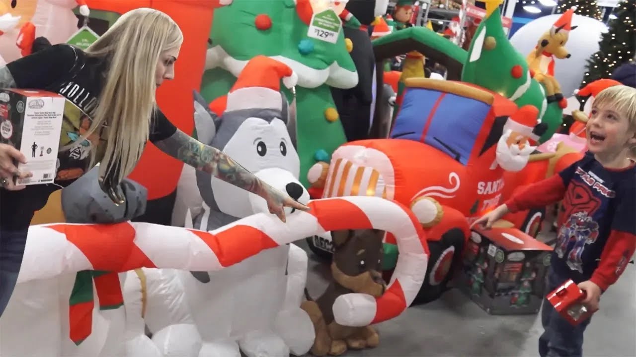 At Home Store Walkthrough Inflatable Display Awesome Christmas ...