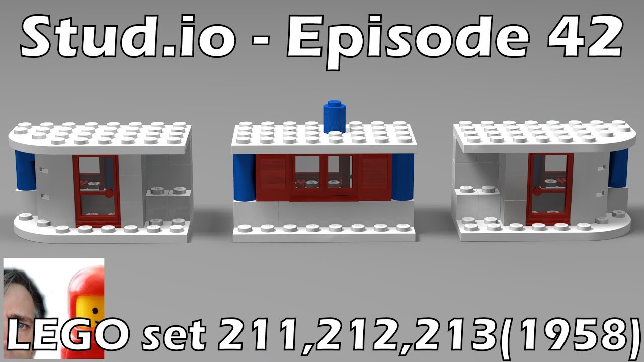 LEGO System Set 211, 212, 213 - Small House [1958] (Stud.io - Ep. 42 ...