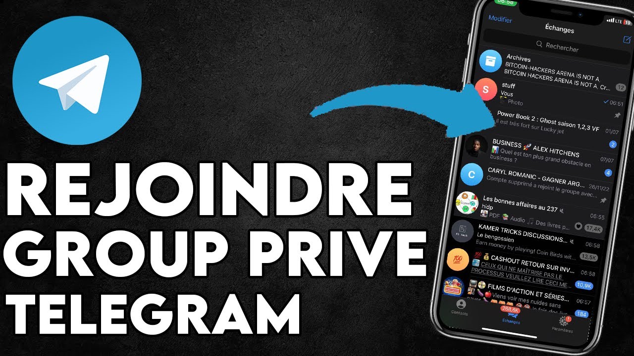Comment Rejoindre Un Groupe Telegram Privé(Trés Simple). - YouTube