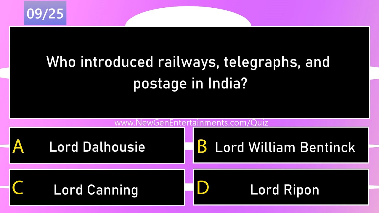 25 Indian History GK Questions | India History Quiz | Ancient, Medieval ...