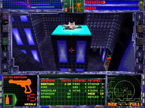 System Shock: L1 Computer Nodes destruction, SHODAN responds - YouTube