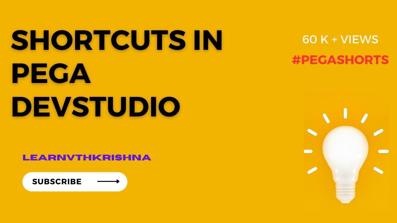 73. DEV STUDIO Keyboard Shortcuts in PEGA - YouTube