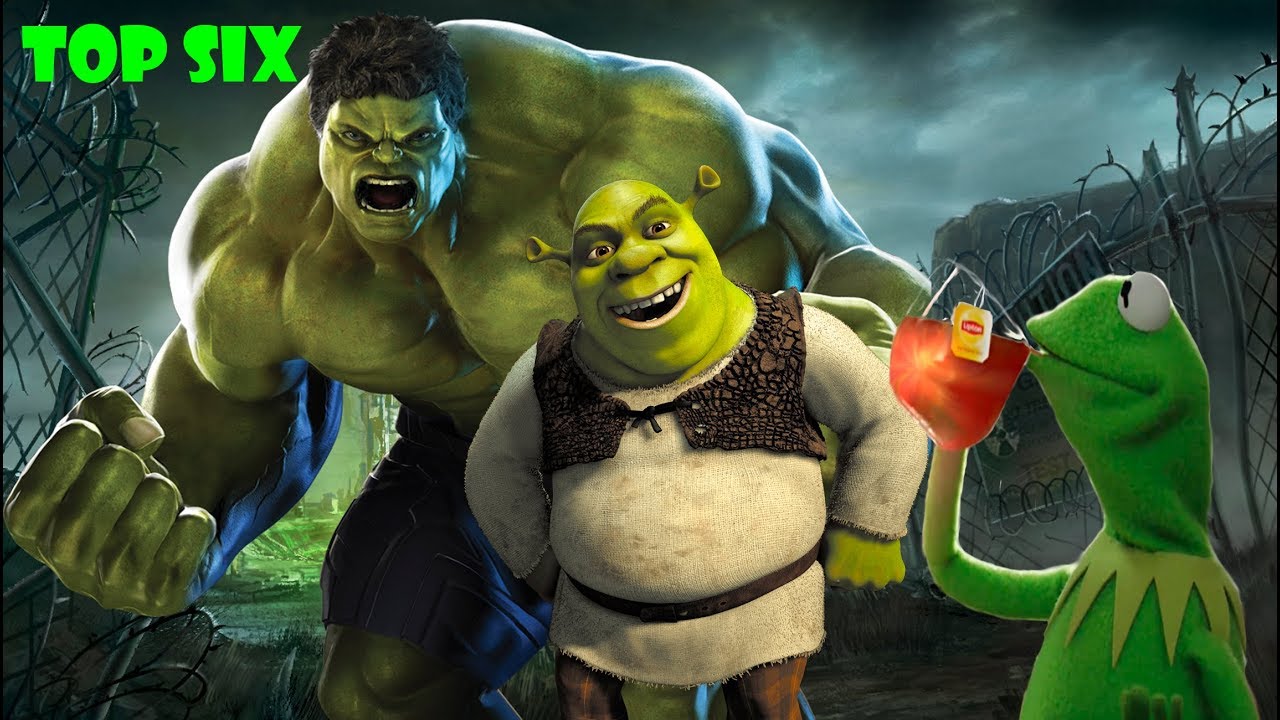 HULK, SHREK, la RANA RENÉ y OTROS MARAVILLOSOS PERSONAJES VERDES - YouTube