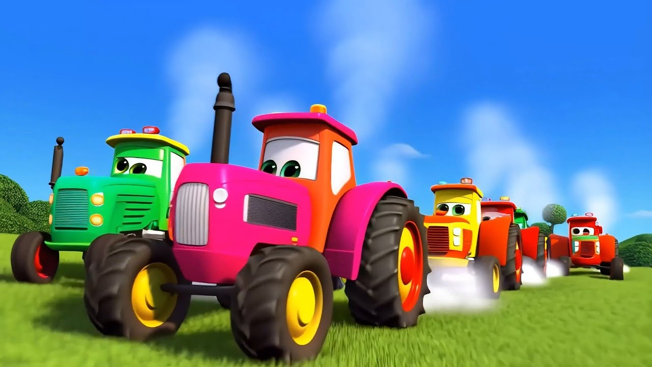 Colorful Tractors on a Colorful Farm Full of Adventures in Songs Full ...