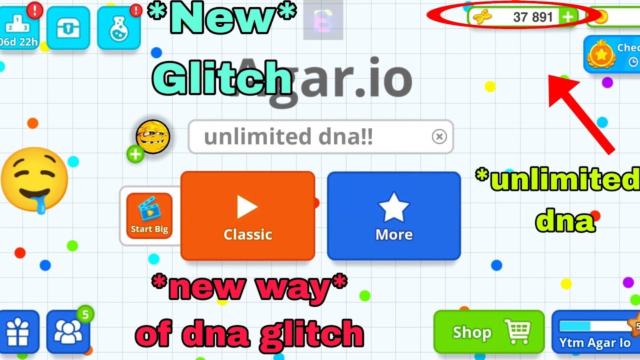*new way* of *dna glitch* 37k dna Easily (agario) | Ytm_iscool - YouTube