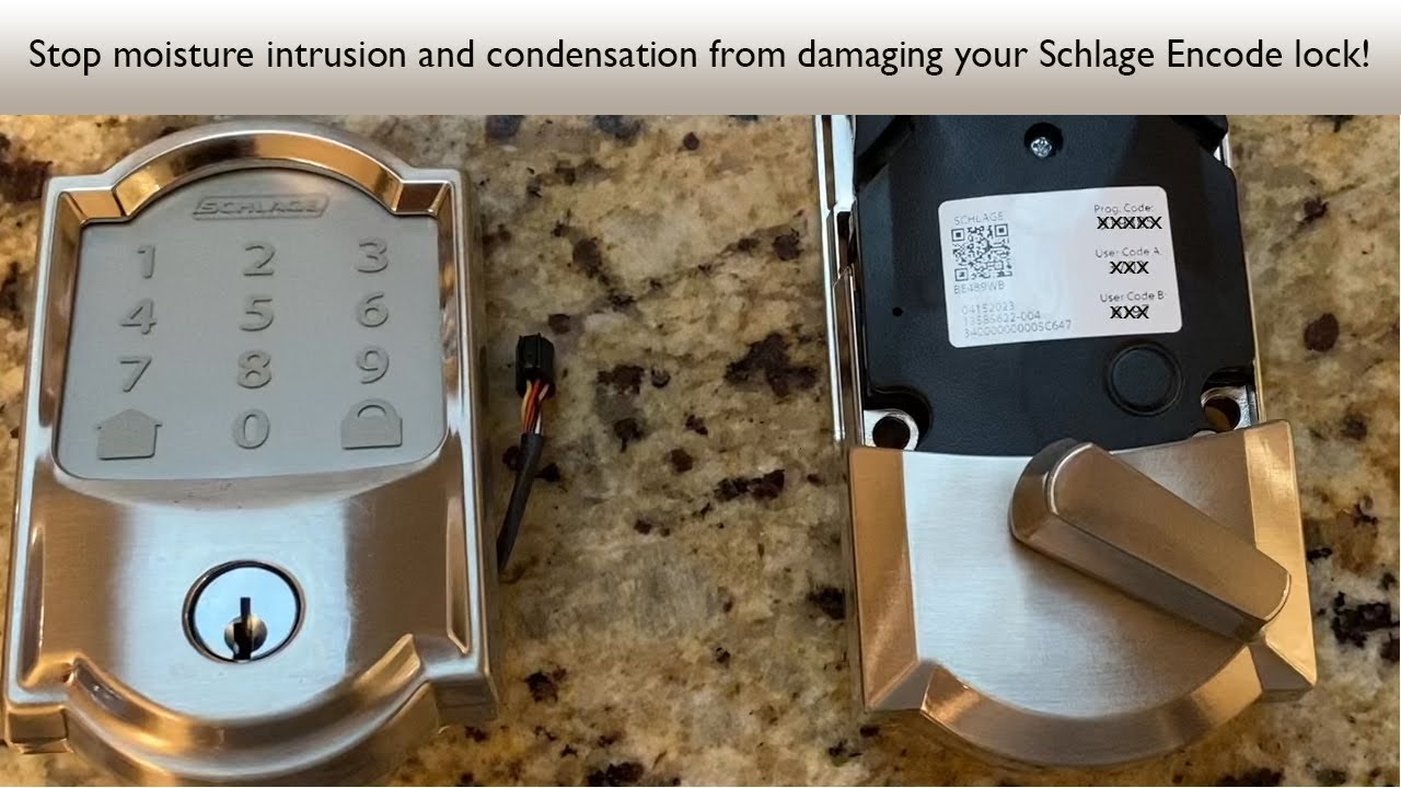 How to make a gasket for a Schlage Encode Wifi lock - YouTube