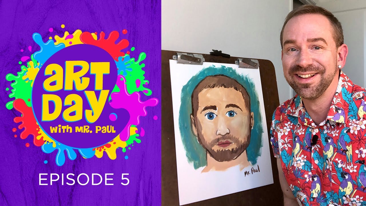 Art Day With Mr. Paul | Episode 5 | Self Portraits | Palenke Arts - YouTube