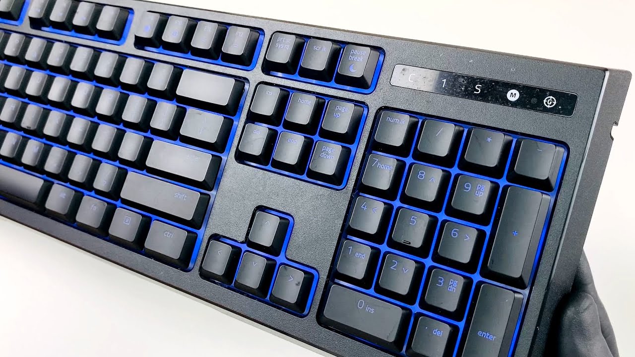 DIY RAZER MECHA MEMBRANE GAMING KEYBOARD TEARDOWN, FULL CLEAN AND ...