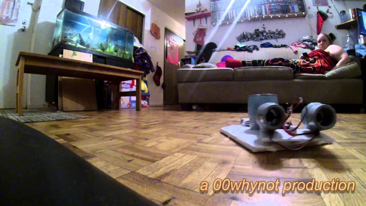 RC hovercraft prototype 1 - YouTube