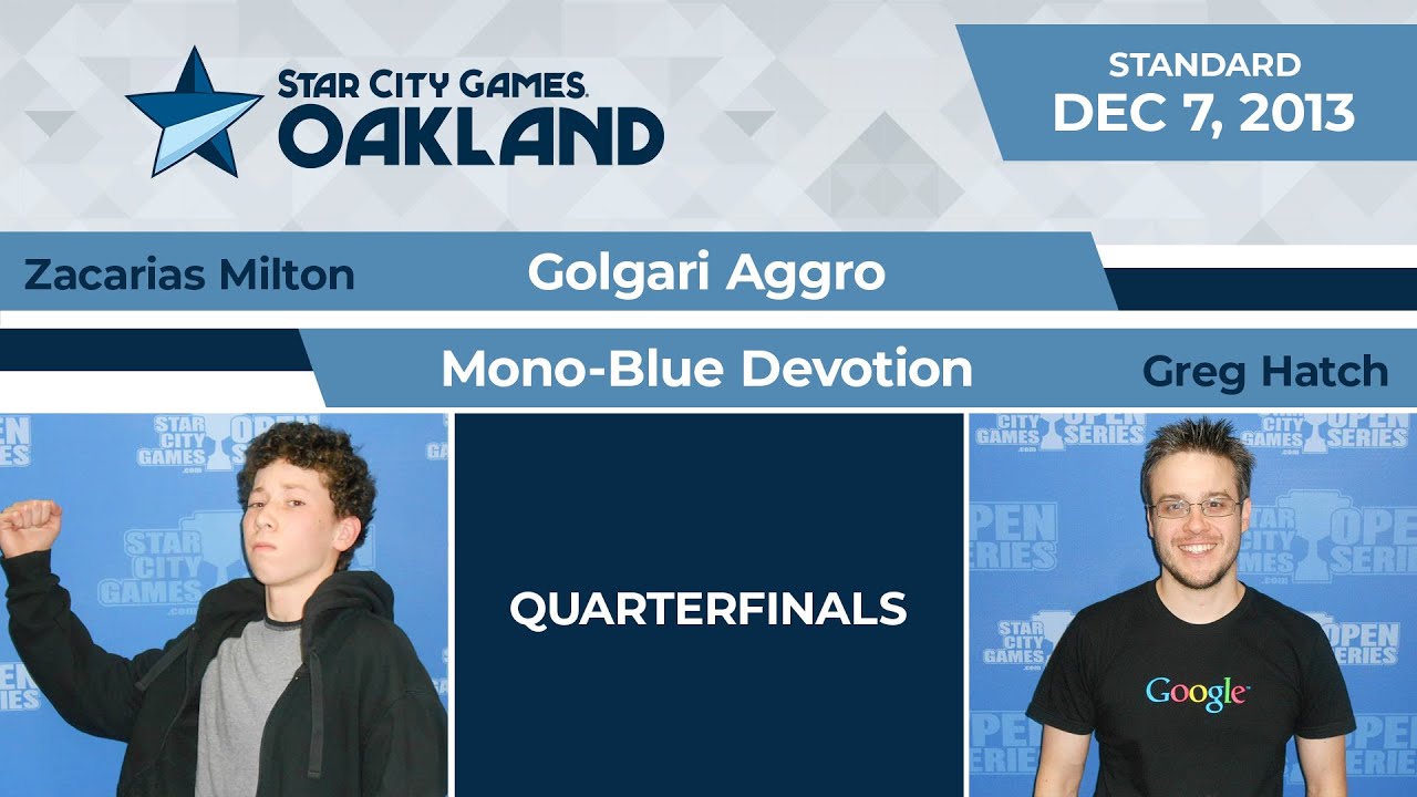 SCGOAK: Quarterfinals - Greg Hatch vs Zacarias Milton | Standard - YouTube