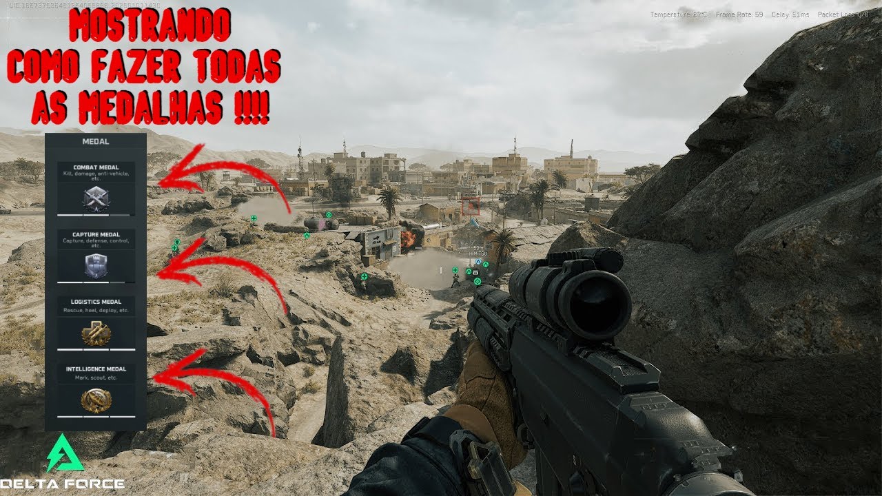 DELTA FORCE | GAMEPLAY PC | MOSTRANDO COMO CONSEGUIR TODAS AS MEDALHAS ...