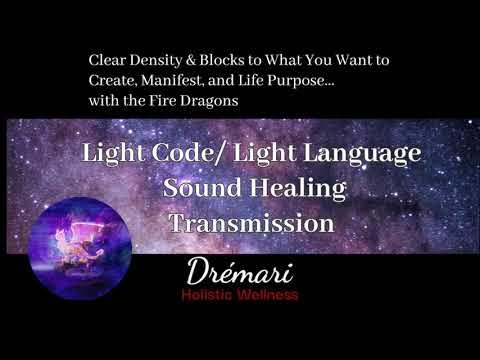 Creative Block Clearing w Fire Dragons Light Language Light Code - YouTube