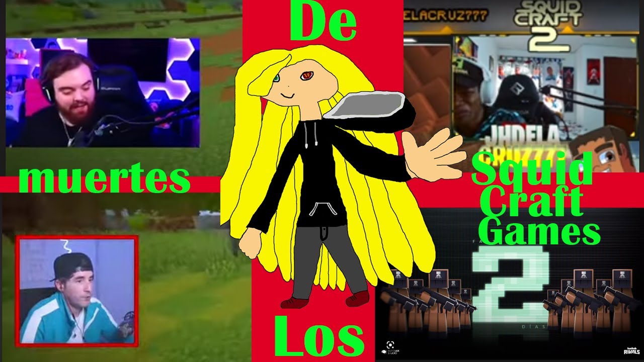 ceop reacciona a las muertes squid craft games 2, JH llora F,ibai,luzu ...