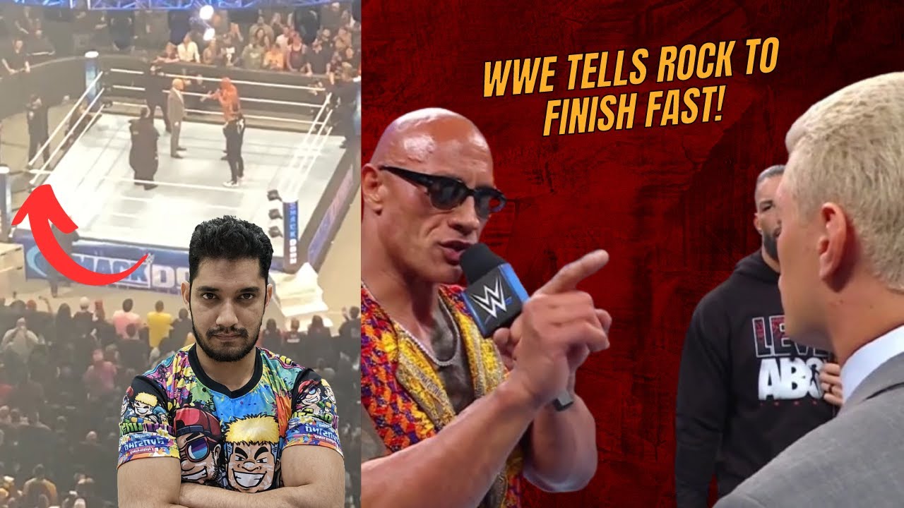 WWE ORDERS The Rock to finish talking QUICKLY - YouTube