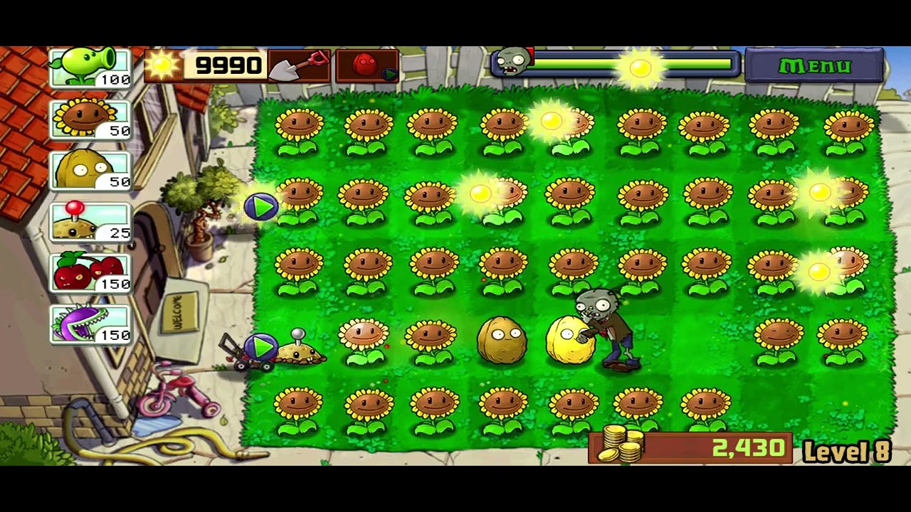 reaching max sun in pvz - YouTube