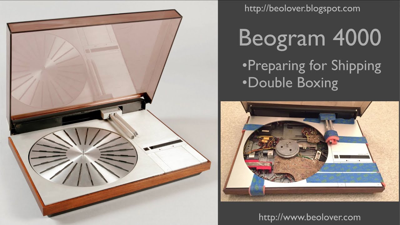 Beogram 4000: Preparing for Shipping and Double Boxing - YouTube