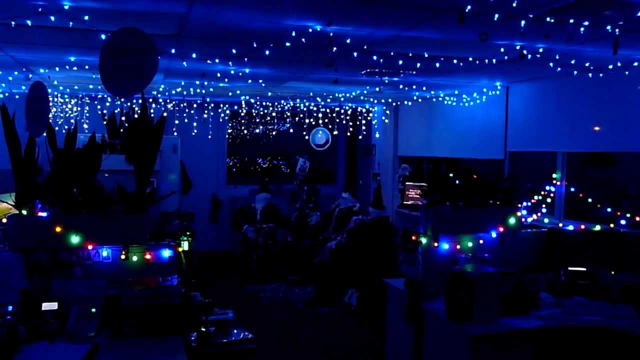 Office Christmas Decoration Light Show 2013 - YouTube