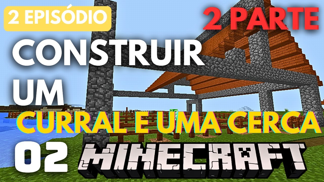construir uma CERCA ou um CURRAL no minecraft - YouTube