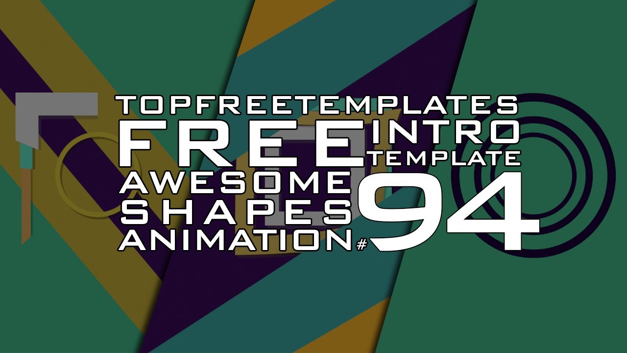 FREE Intro Template: Awesome Shapes Animation #94 w/ Tutorial - YouTube