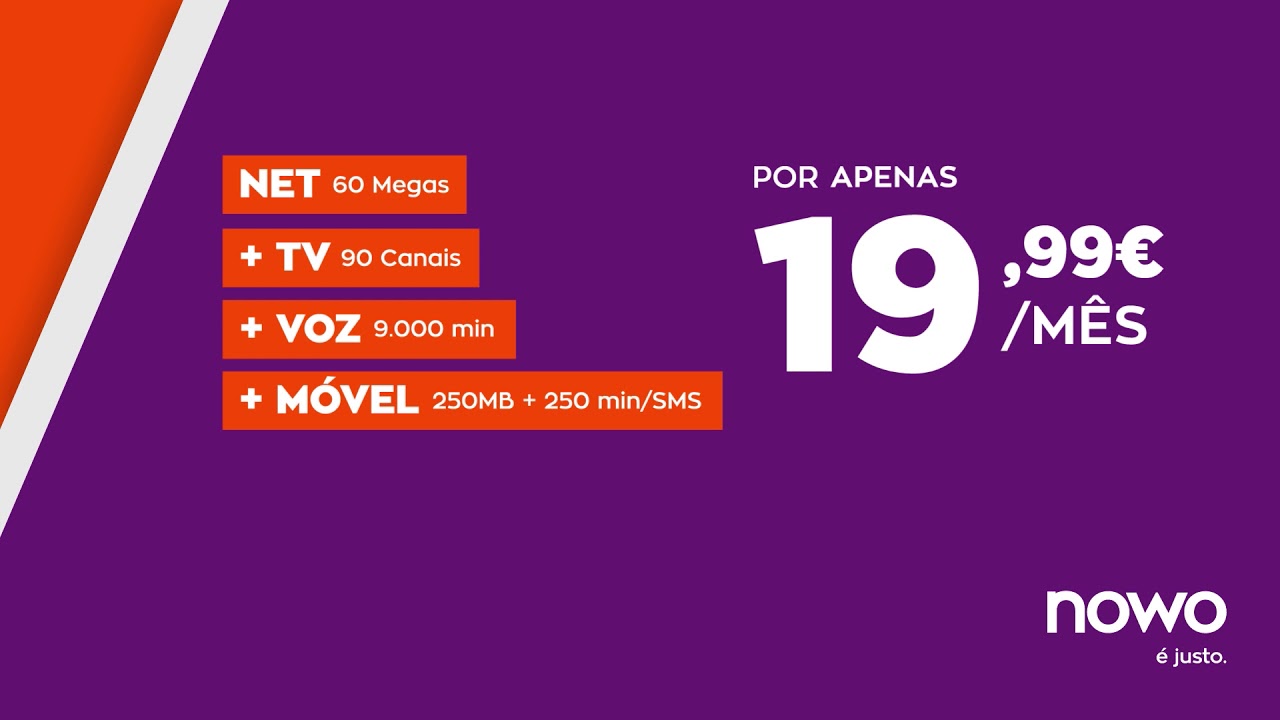 NOWO | NET+TV+VOZ+MÓVEL | Saldos todos fazem - YouTube