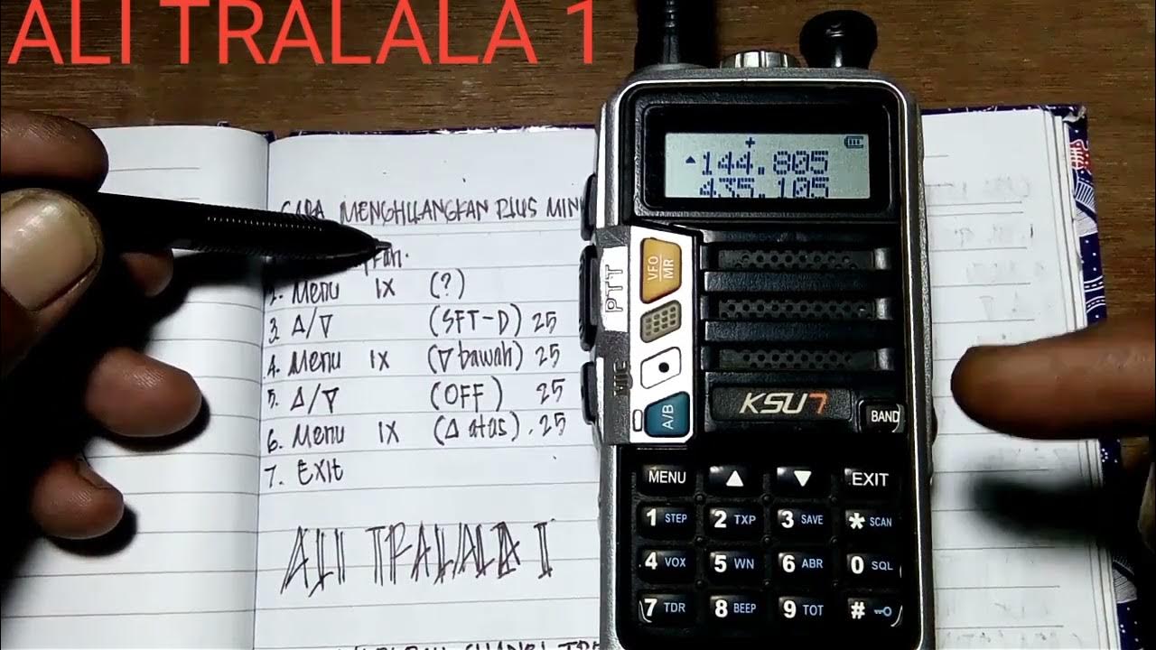 Cara menghilangkan +plus -minus Ht Ksun T UVK4 (2) - YouTube