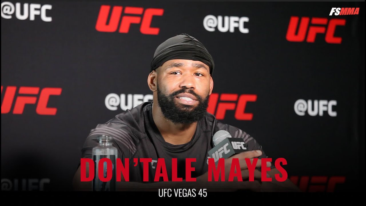 Don'Tale Mayes UFC Vegas 45 post-fight interview - YouTube