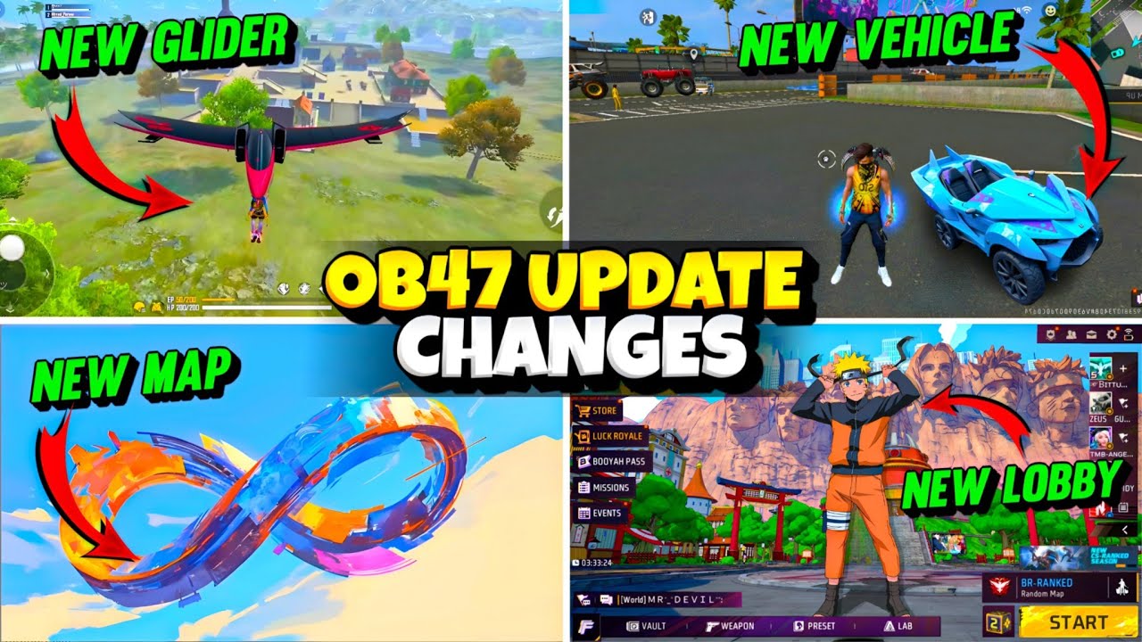 Top New Changes in OB47 Update🥳🤯 | free fire new event | Ff New Event ...