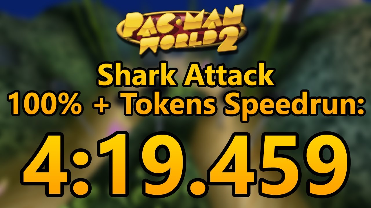 Pac-Man World 2 - Shark Attack - 100% + Tokens (US) Speedrun In 4:19 ...