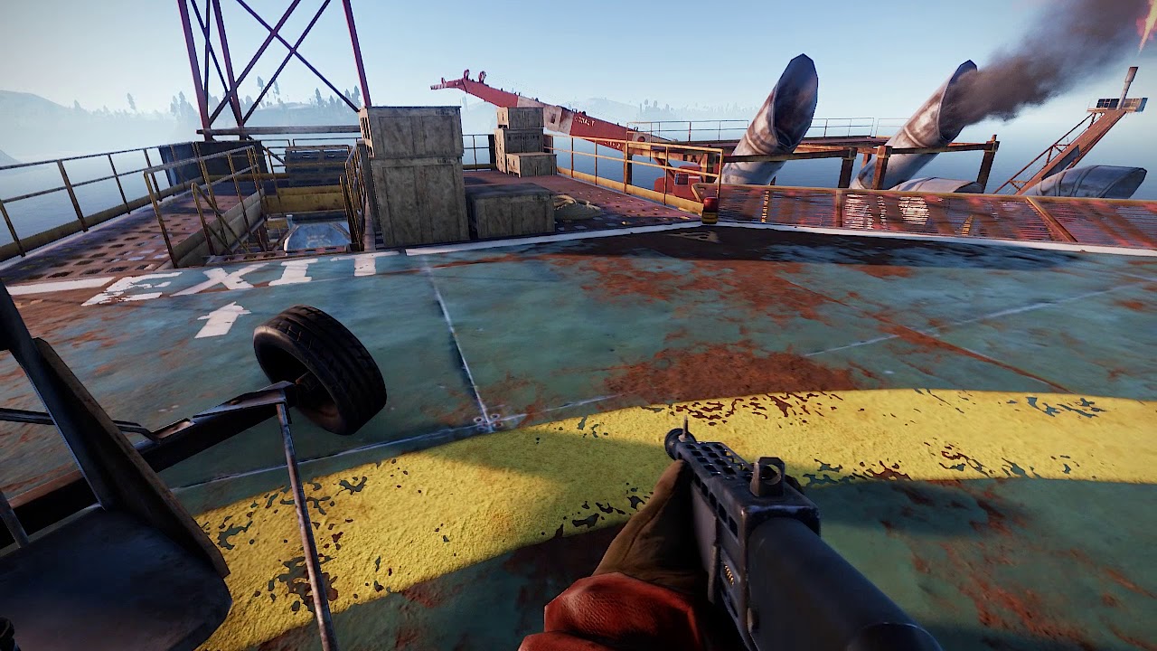 Rust big Oilrig landing - YouTube
