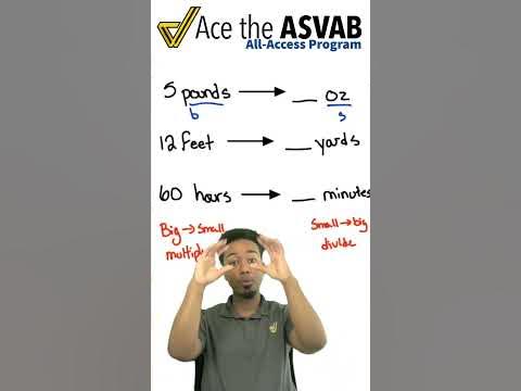 ASVAB Math in a Flash! (Unit Conversions — No Calculator) #shorts - YouTube