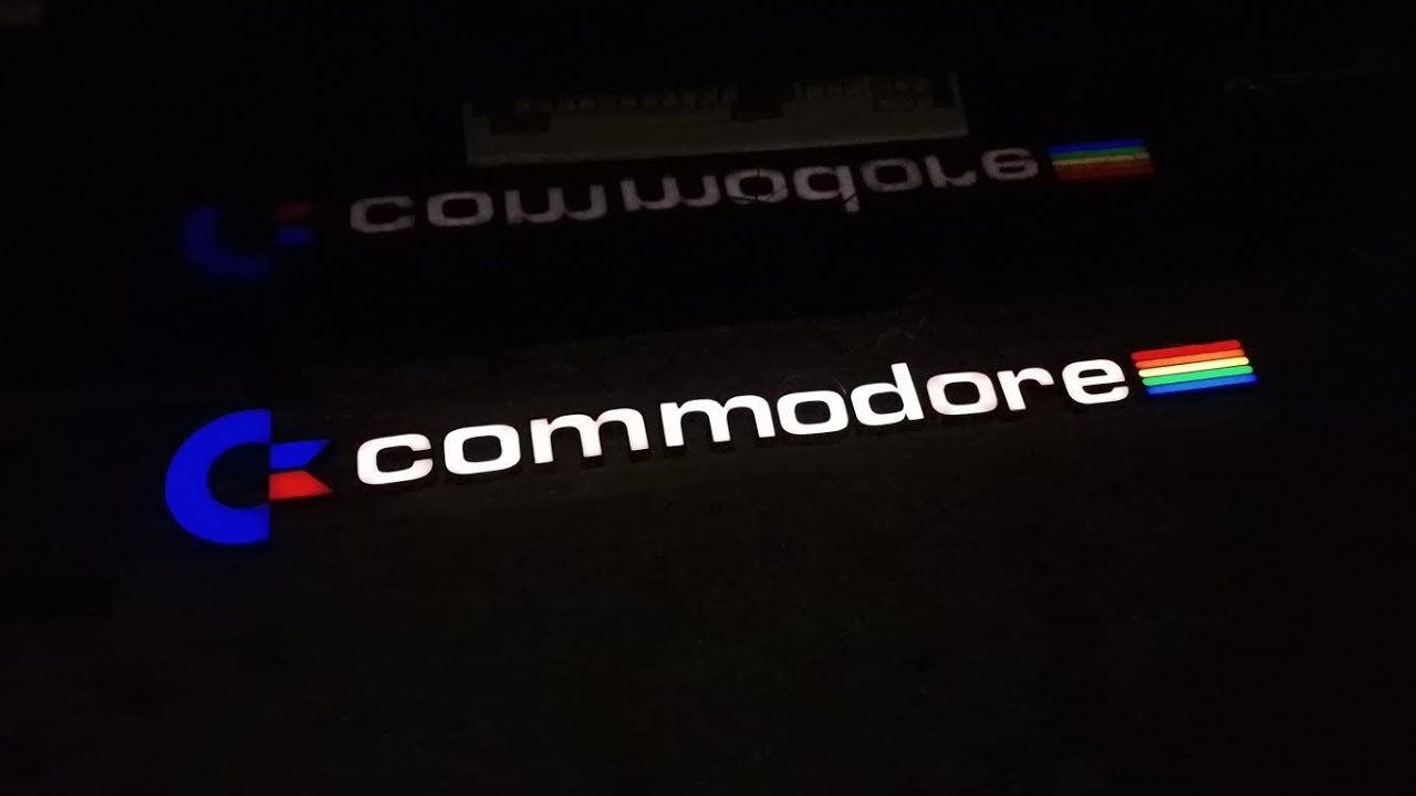 Commodore 64 3D Printed LED sign. - YouTube
