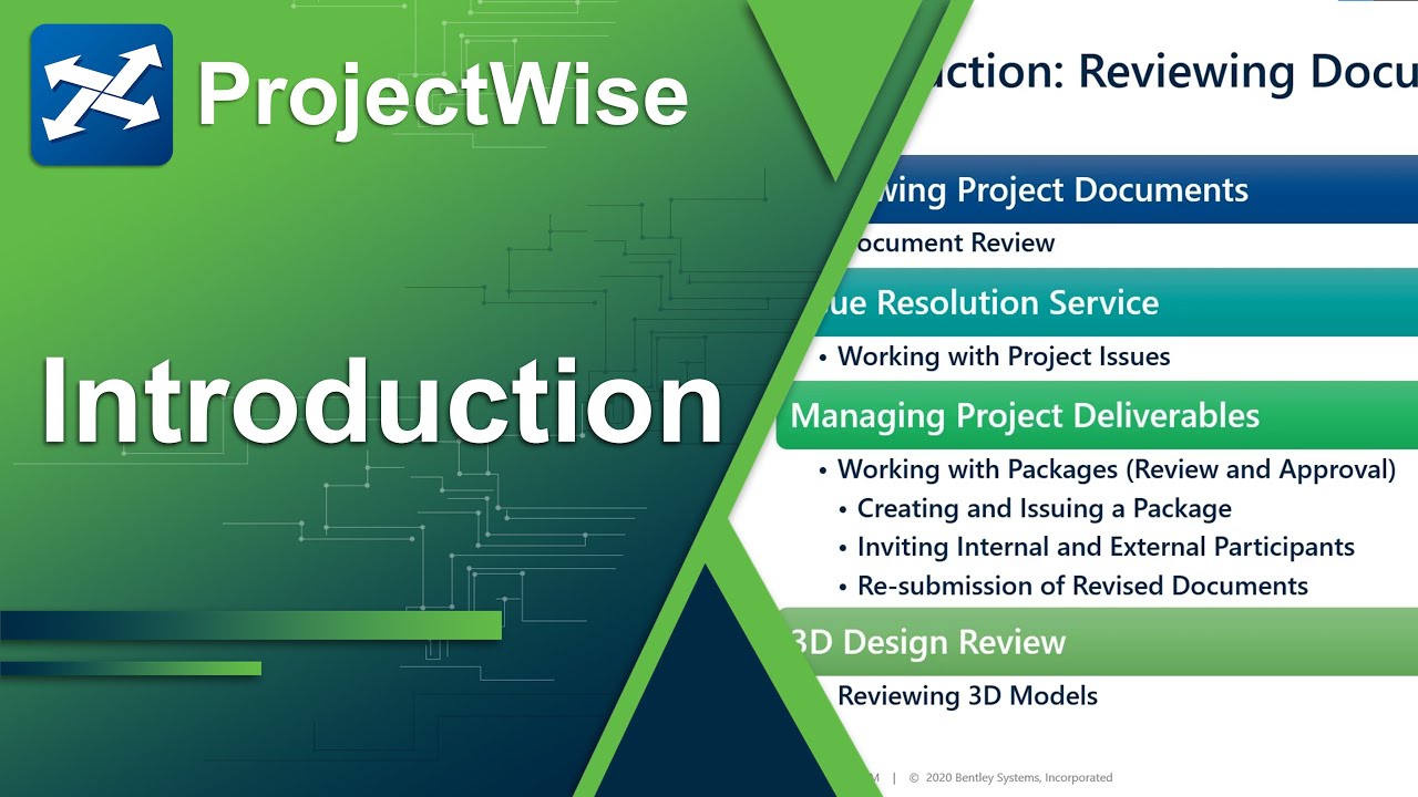 Reviewing Documents In Projectwise Introduction Youtube