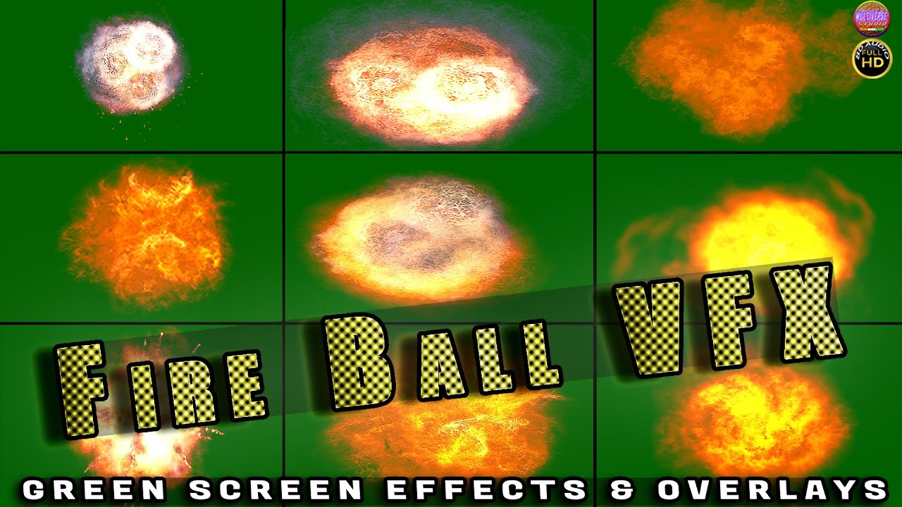 FireBall Effect Green Screen & Overlays | #FireBallVFX | #mvstudio ...