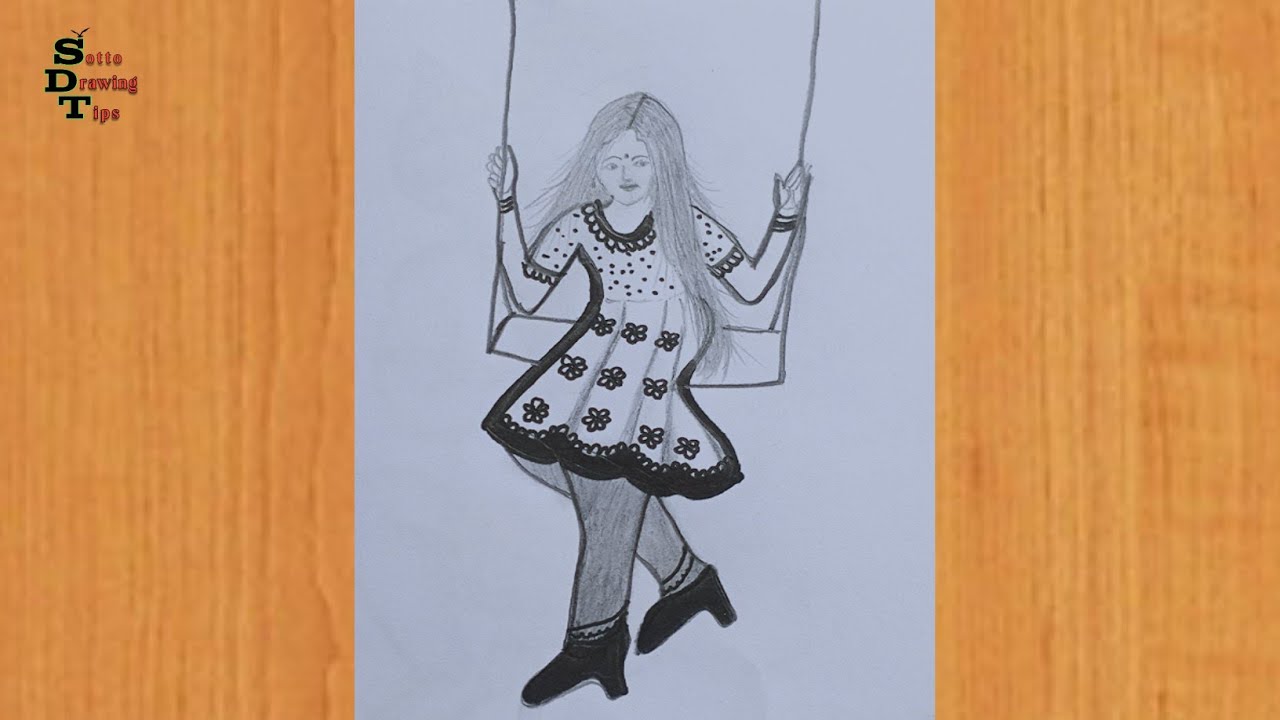 How to easy draw a girl || easy pencil drawing beautiful girl ...