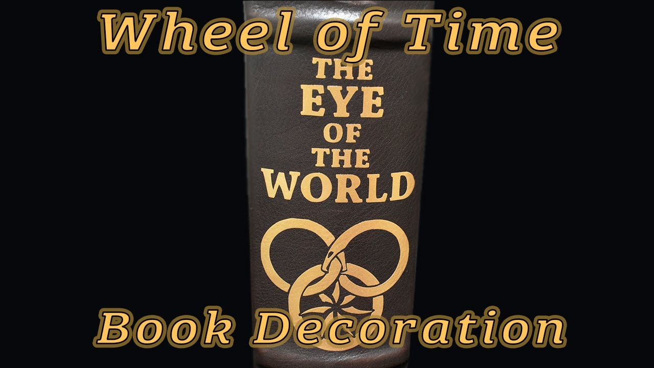 Decorating my custom leather bound The Wheel of Time book with Cricut ...