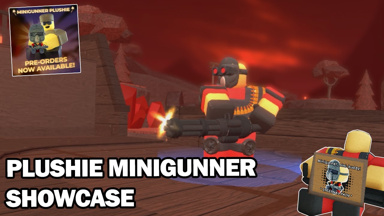 Plushie Minigunner Skin All Upgrades (Tower Defense Simulator) - Roblox ...