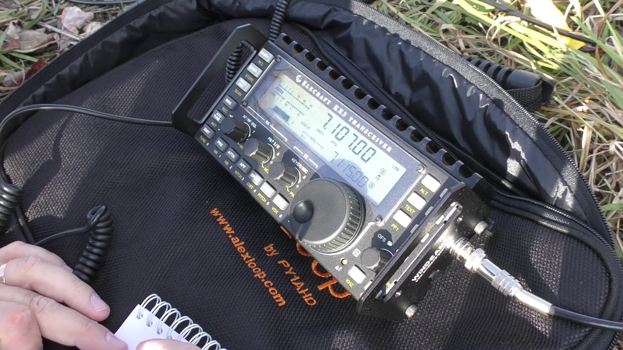 Elecraft kx3 antenna AlexLoop Walkham - YouTube