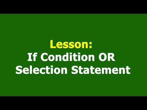 IF STATEMENT OR SELECTION STATEMENT IN JAVA - YouTube